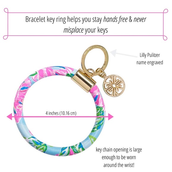 Lilly Pulitzer | Accessories | Lilly Pulitzer Round Key Chain | Poshmark